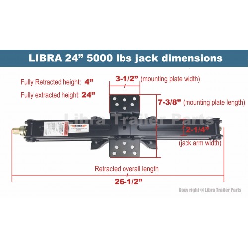 Towing Products & Winches LIBRA Set of 2 Heavy Duty Quick-Lift RV Slide ...